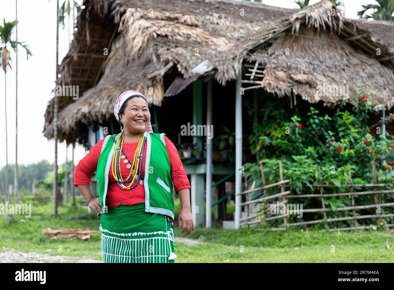 Bamboo house assam hi-res stock photography and images - Alamy
