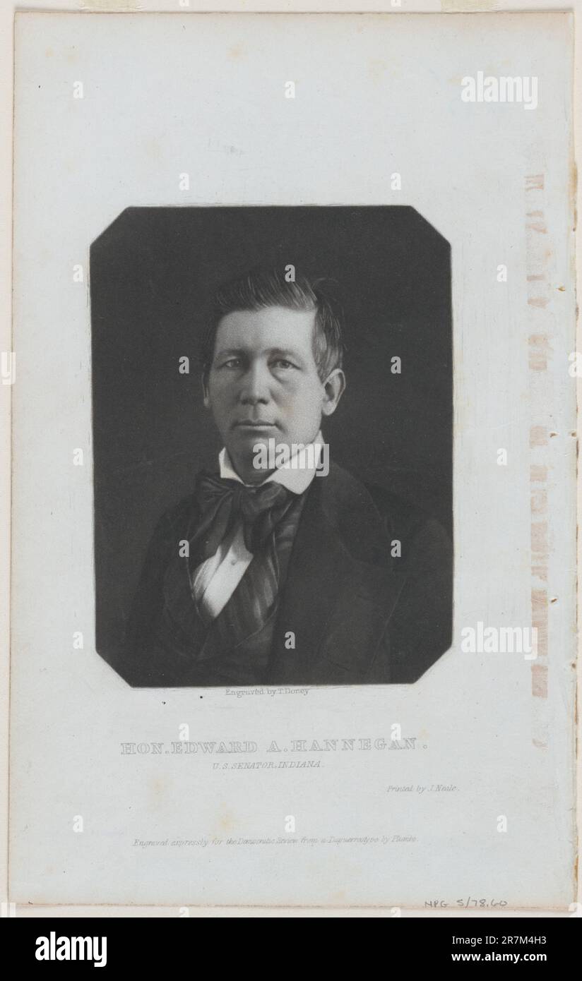 Edward Allen Hannegan 1846 Stock Photo - Alamy