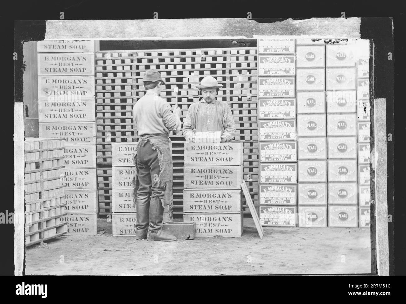 Soap Factory Workers c. 1860-1870 Stock Photo - Alamy