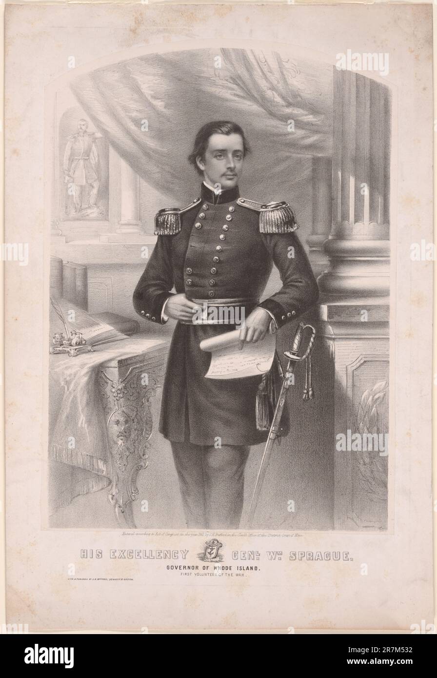 William Sprague 1861 Stock Photo - Alamy