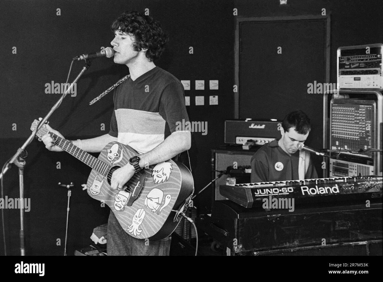 Gruff and Cian of Super Furry Animals rehearsing their second album ...
