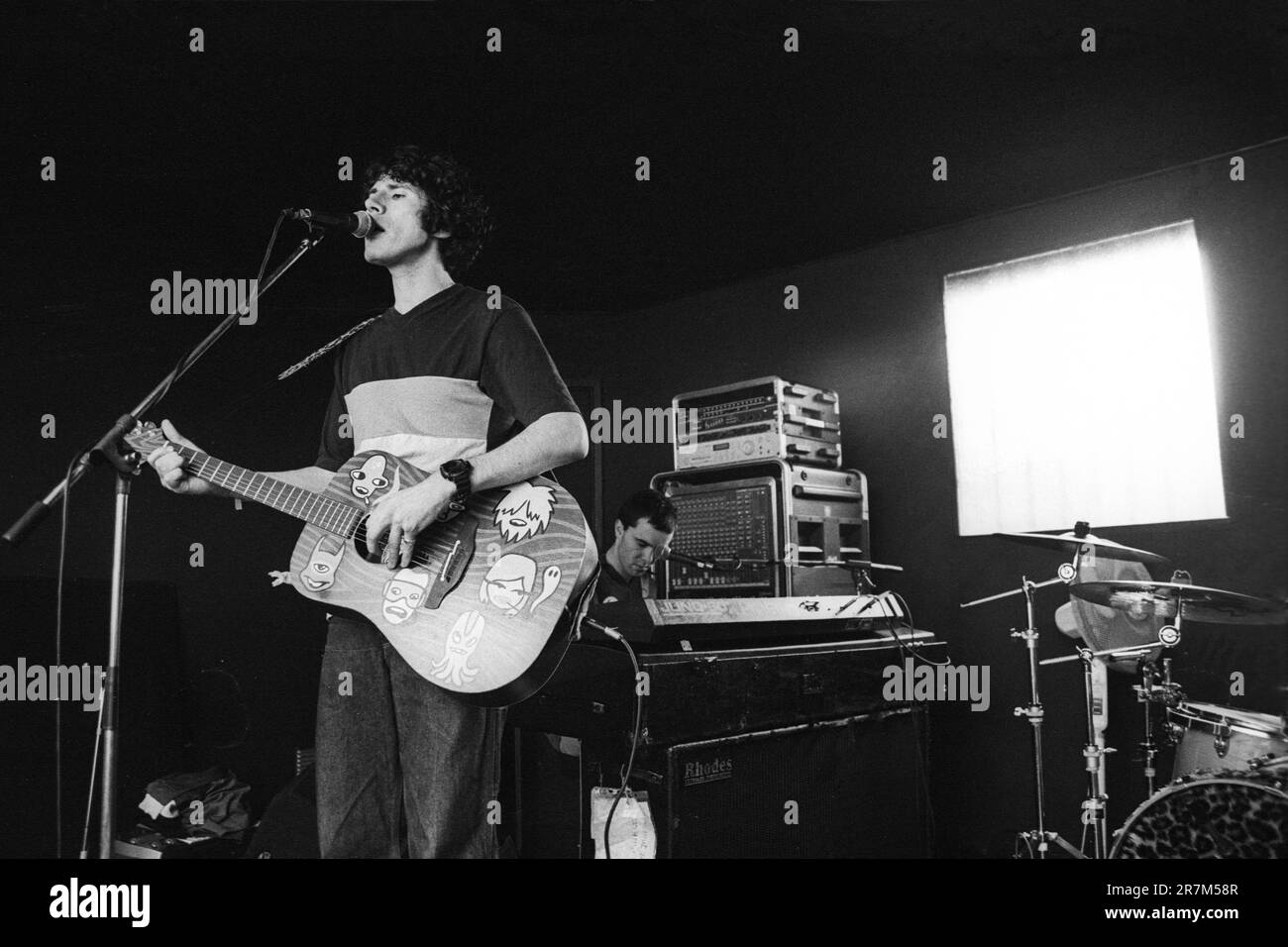 Gruff of Super Furry Animals rehearsing their second album Radiator at ...