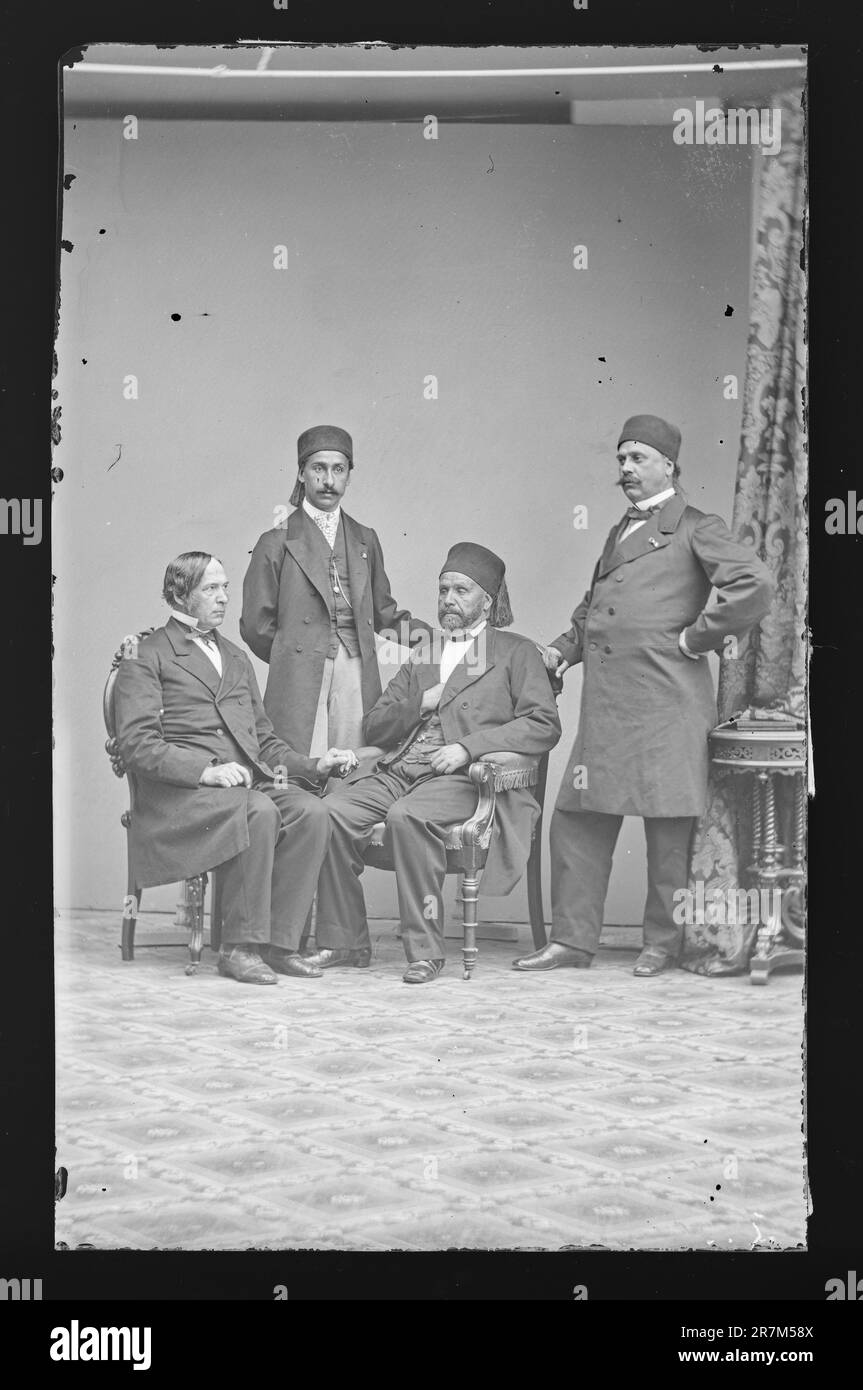 General Hashem, Antoine Chevalier, and Romero Gaita c. 1860-1870 Stock ...