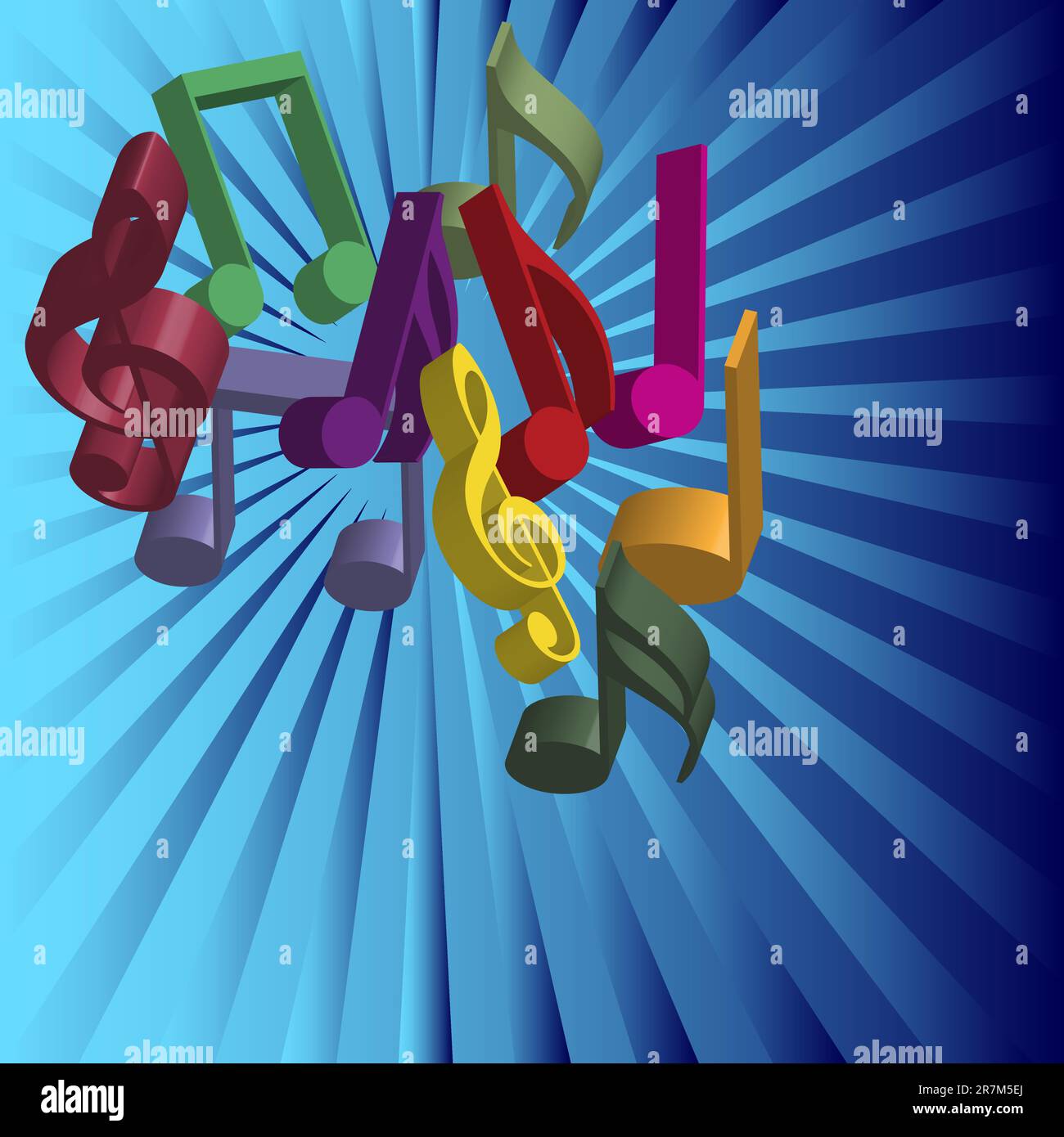 Music notes banner design hi-res stock photography and images - Alamy