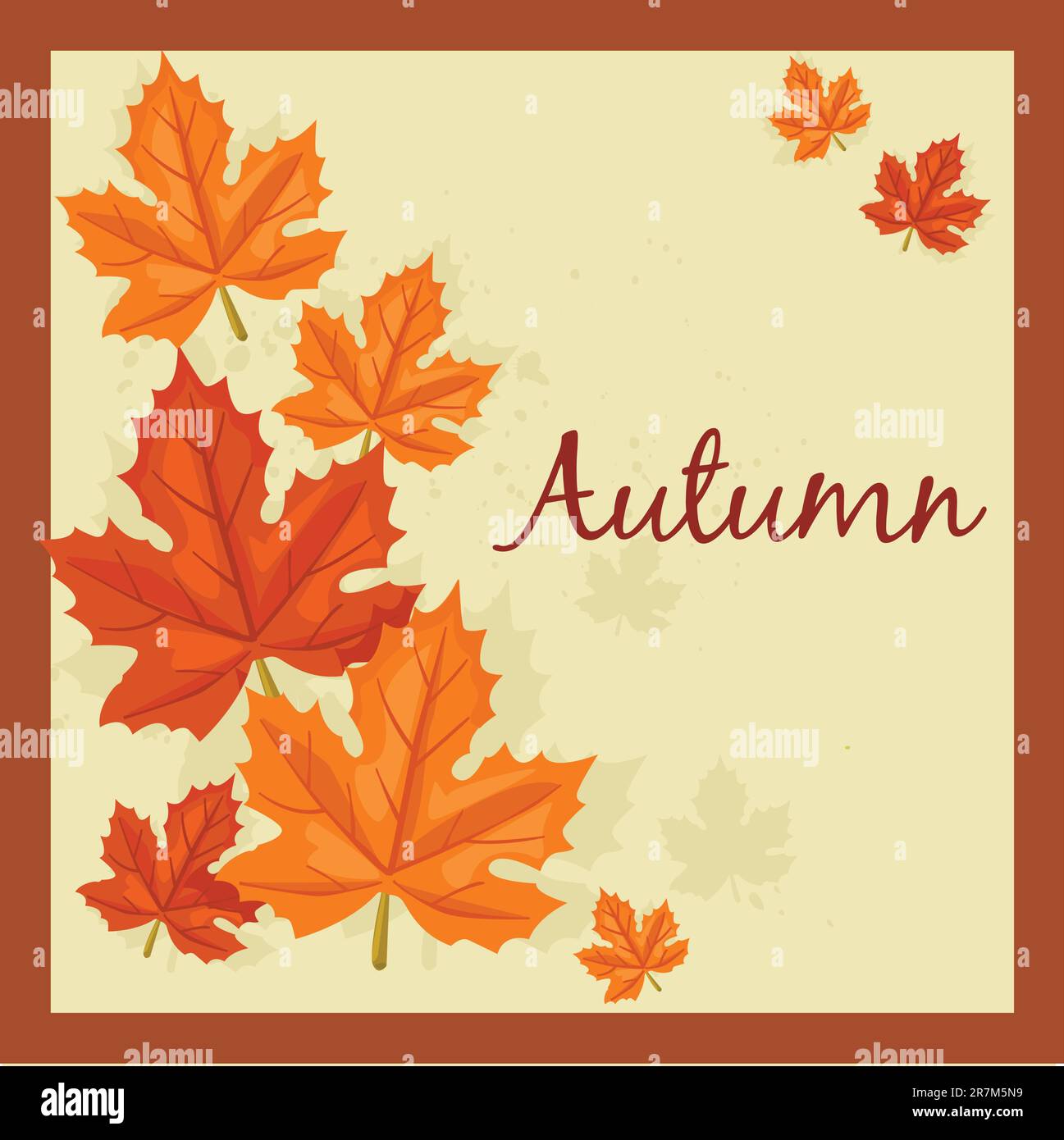 Autumn background, vector illustration Stock Vector Image & Art - Alamy