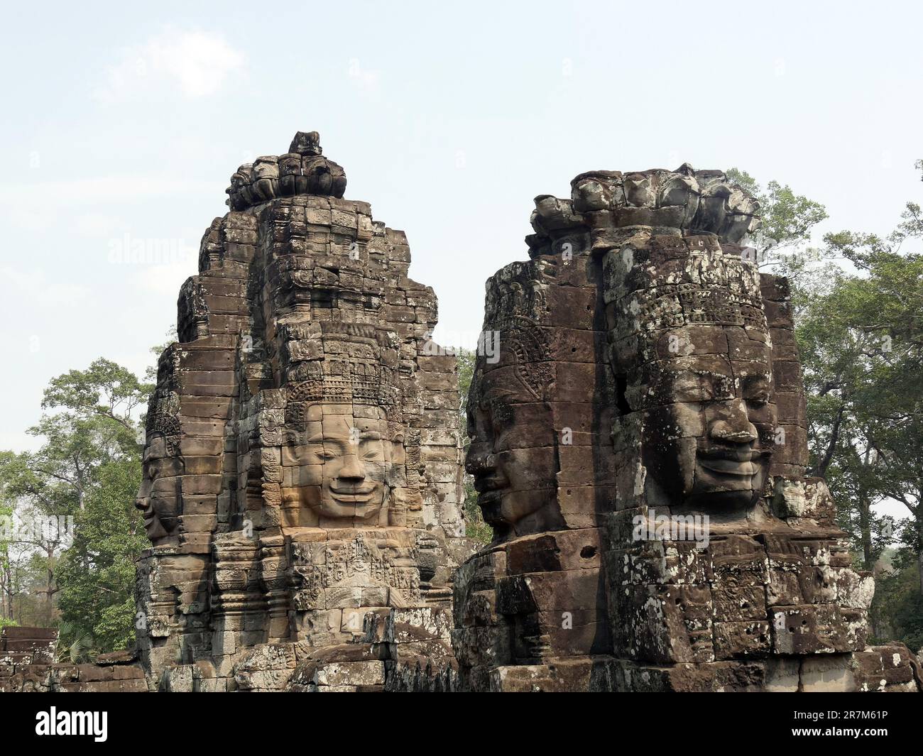 BayonTemple, Siem Reap Province, Angkor's Temple Complex Site listed as World Heritage by Unesco ...