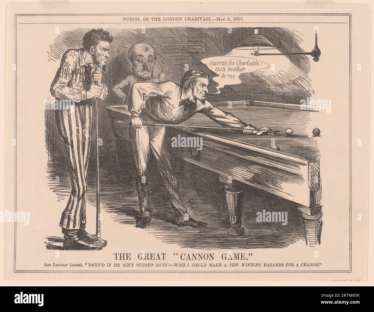 Great Cannon Game 1863 Stock Photo - Alamy