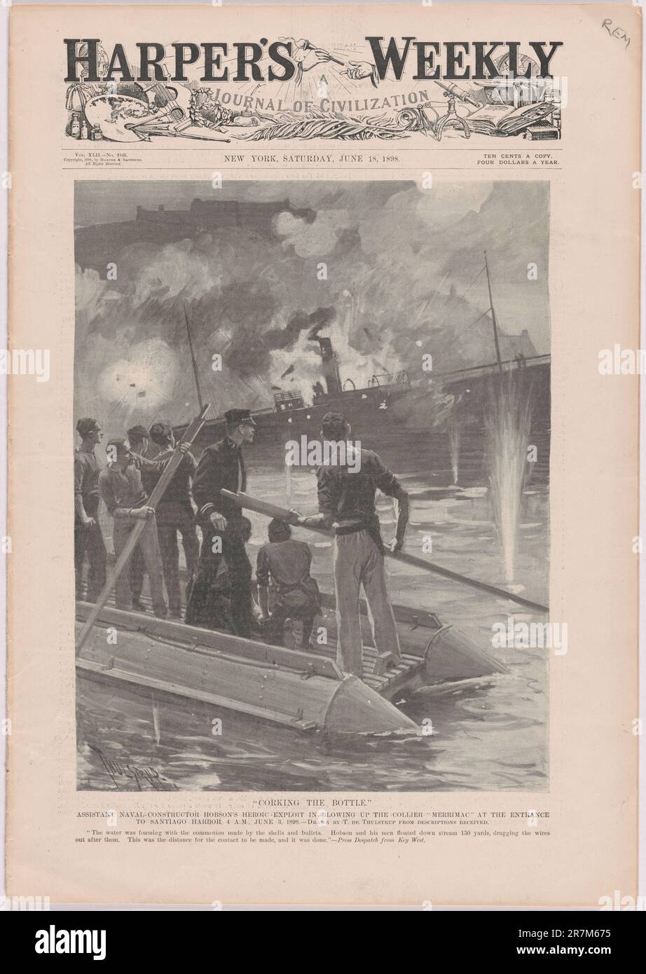 U.S. Calvary at Port Tampa, Florida June 18, 1898 (date of publication ...