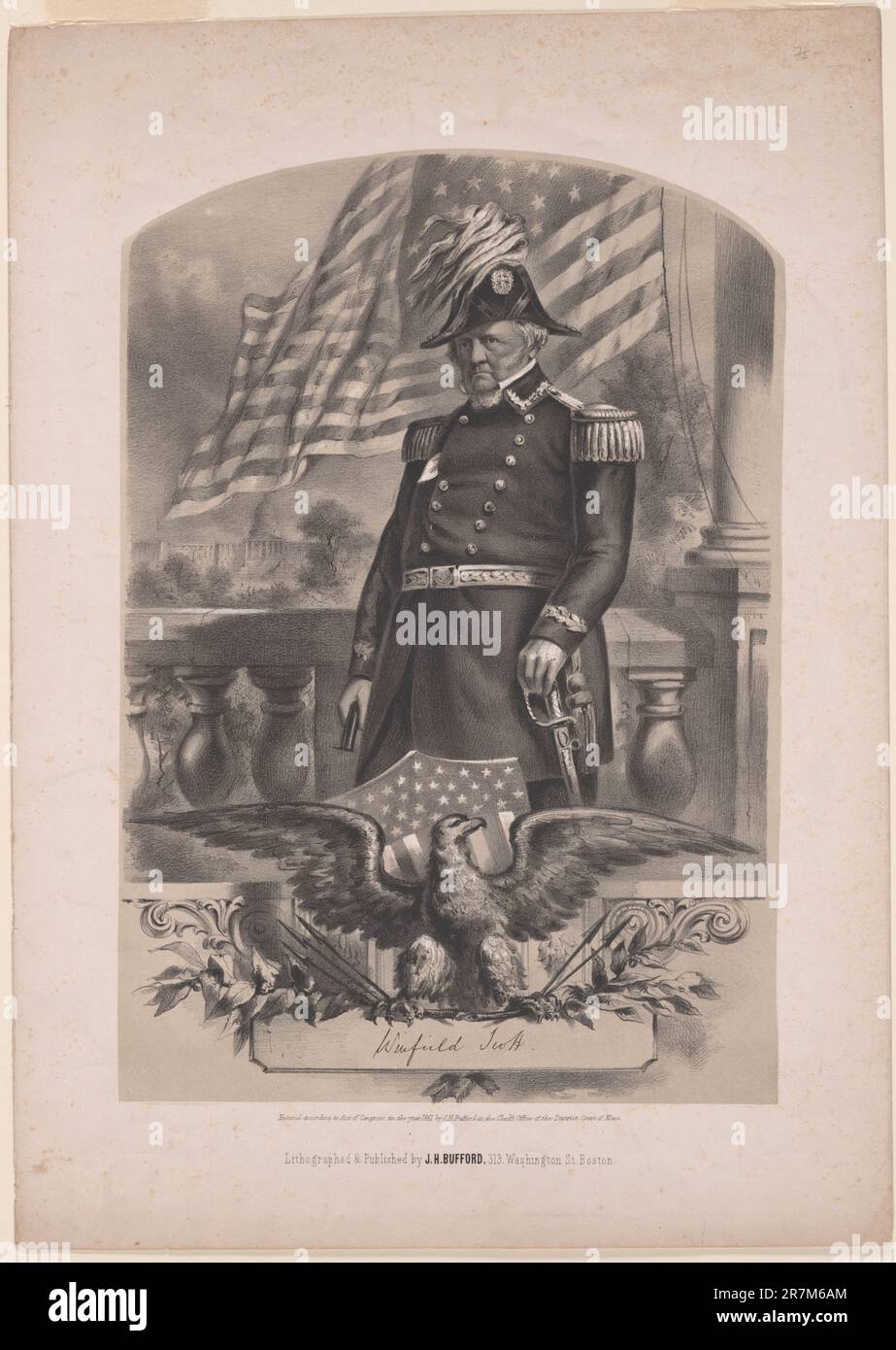 General Winfield Scott 1861 Stock Photo - Alamy