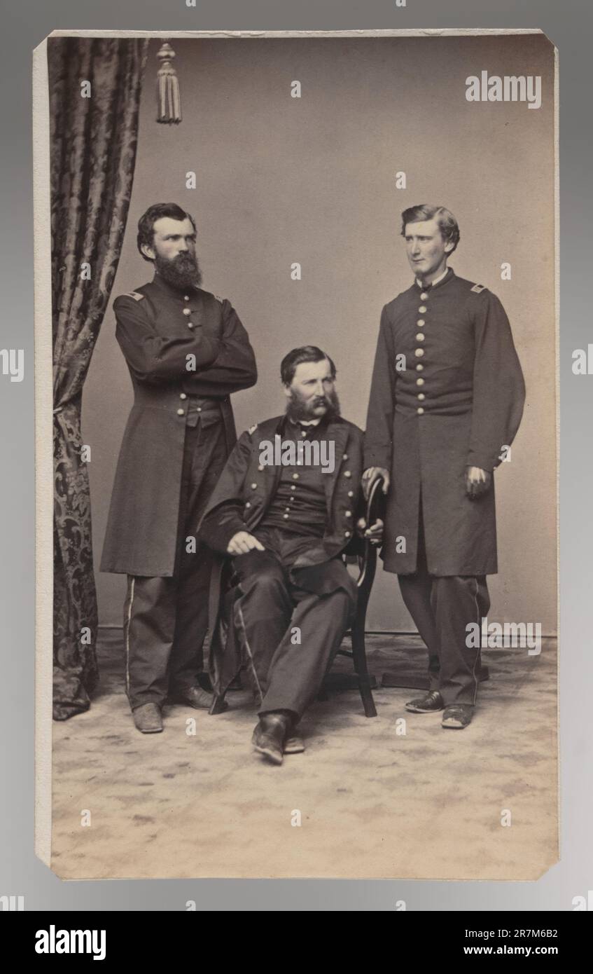 Captain Miller, Lieutenant Colonel Mills, and Captain Ware 1865 Stock ...