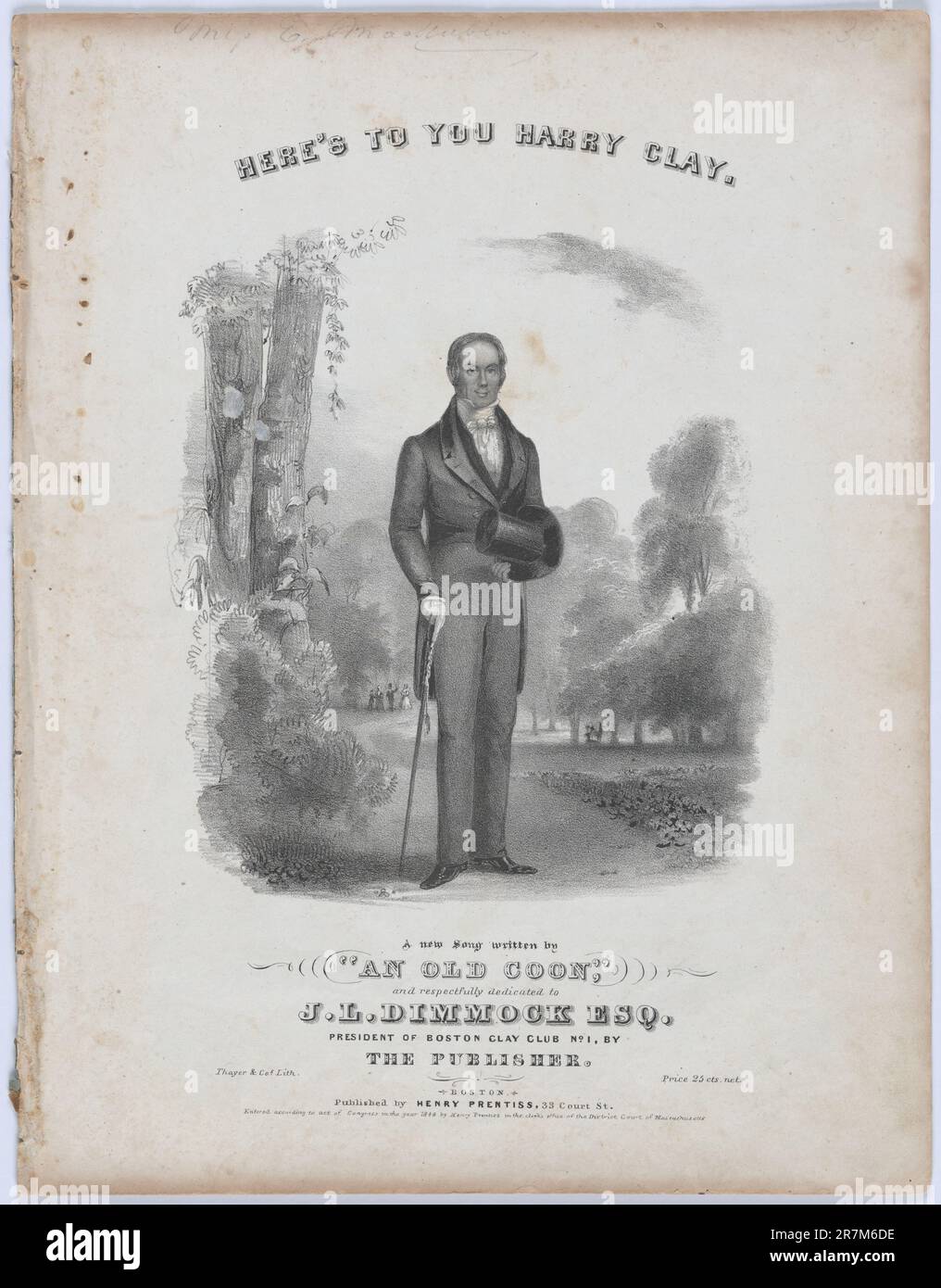 Benjamin w thayer lithography co hi-res stock photography and images - Alamy