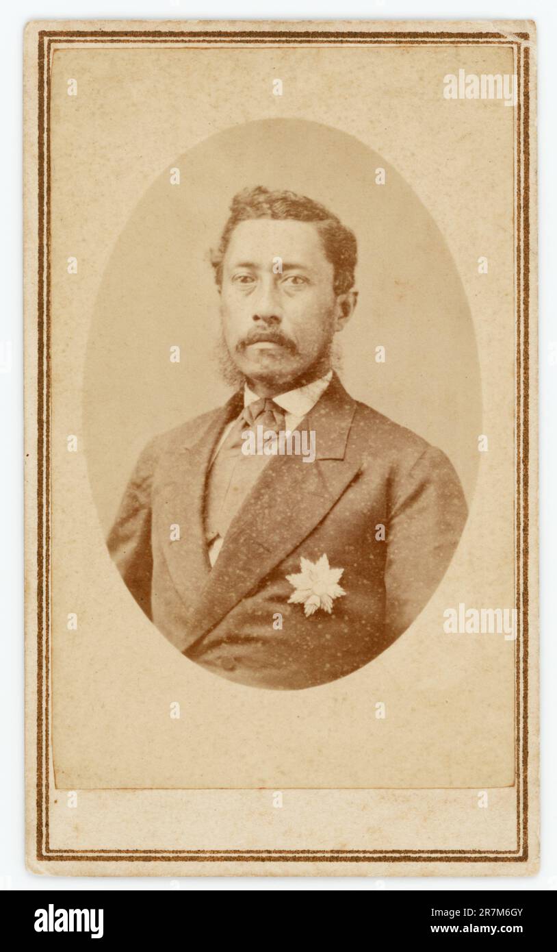 King William Charles Lunalilo c. 1873 Stock Photo - Alamy