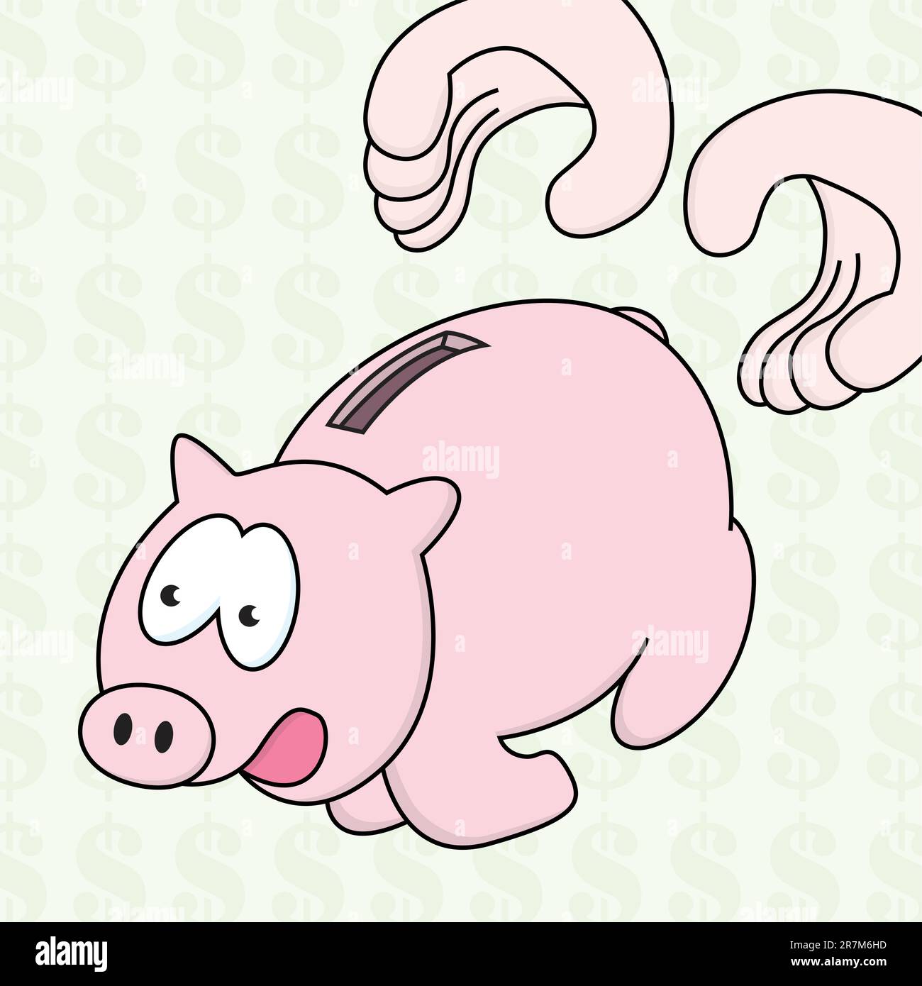 Pig running away Stock Vector Images - Alamy