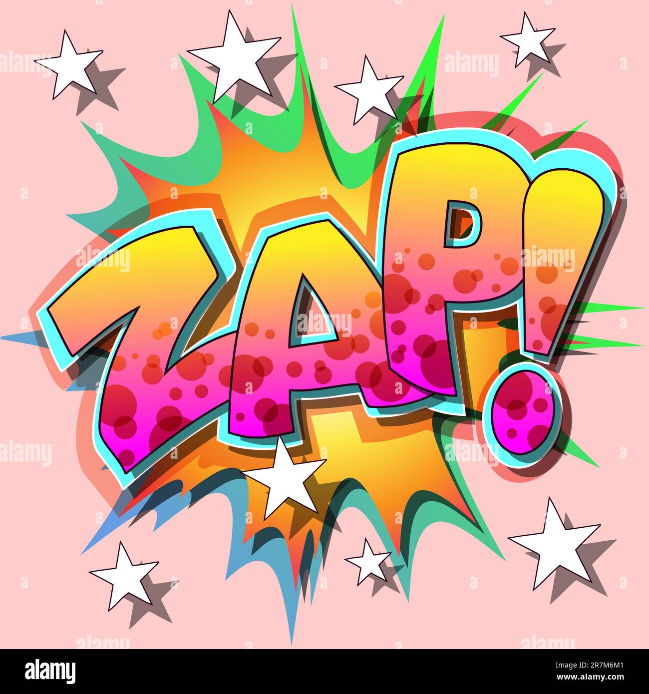 A Zap Comic Book Illustration Stock Vector Image & Art - Alamy