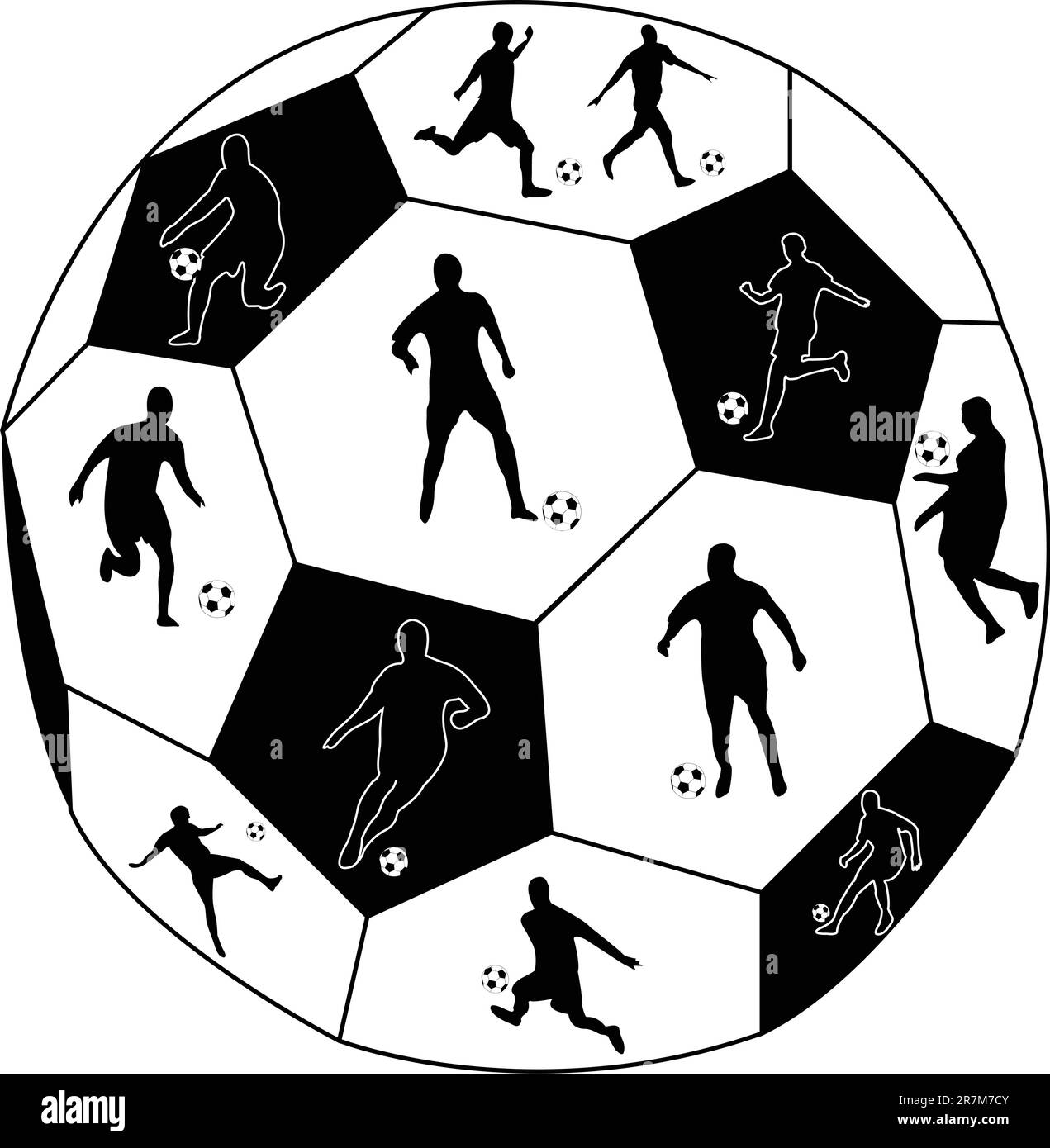 Sport players silhouette Stock Vector Images - Alamy