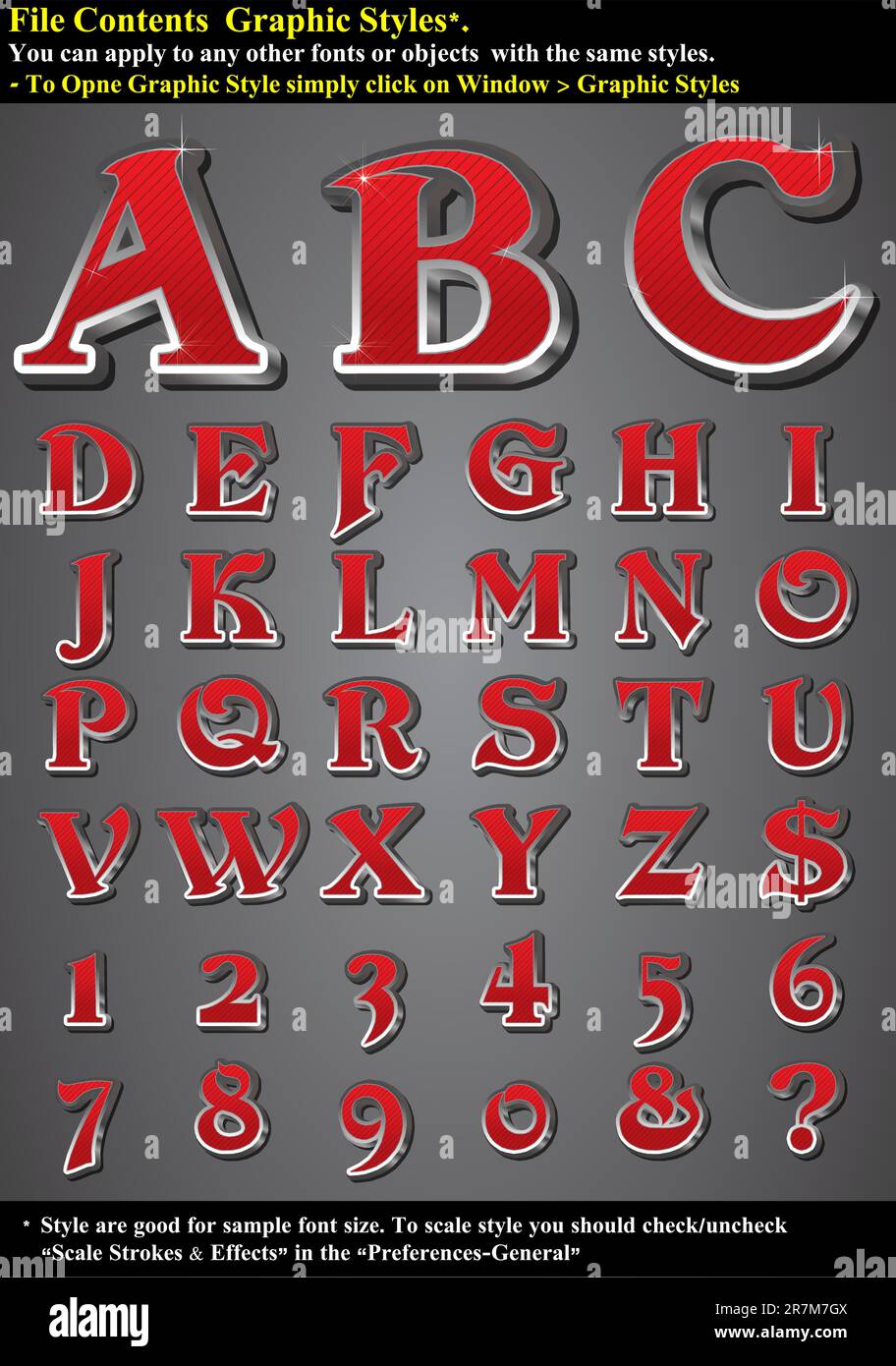 File Contents Graphic Styles. You can apply to any other fonts or ...