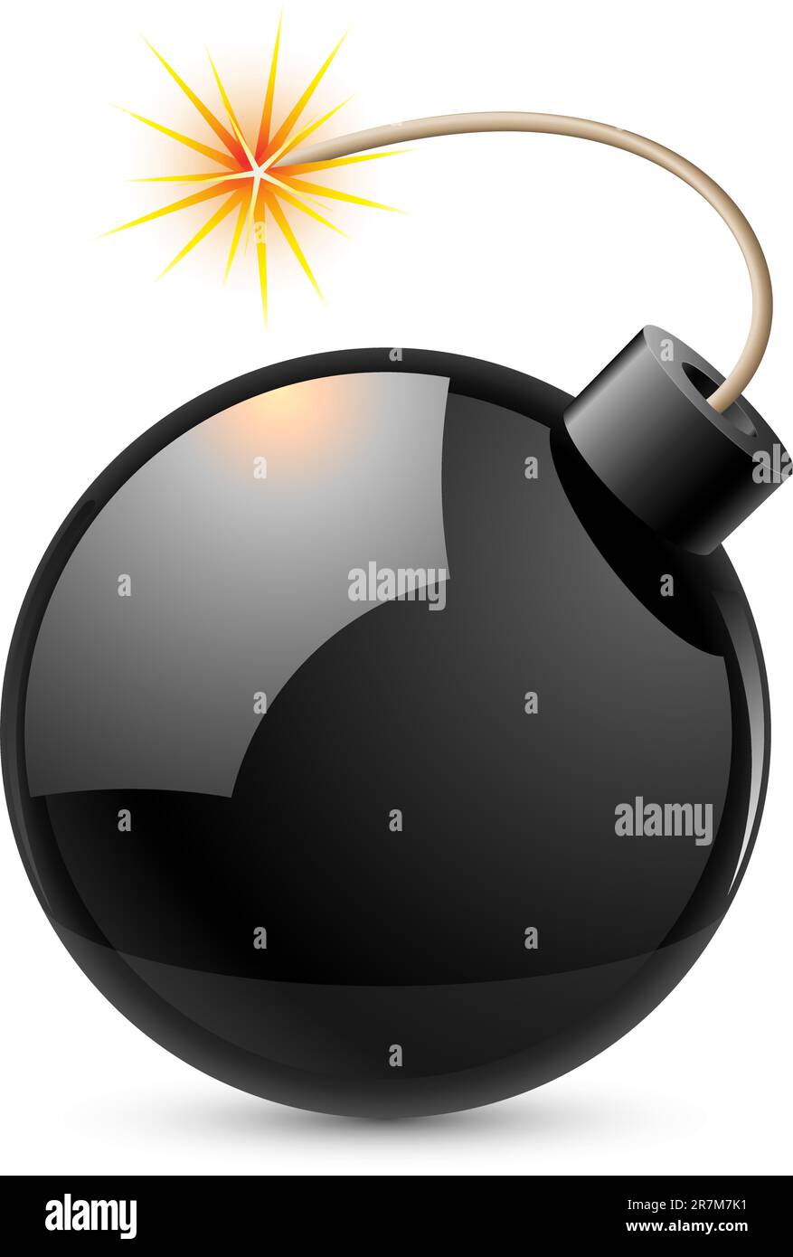 Cartoon bomb.Illustration on white background Stock Vector Image & Art ...