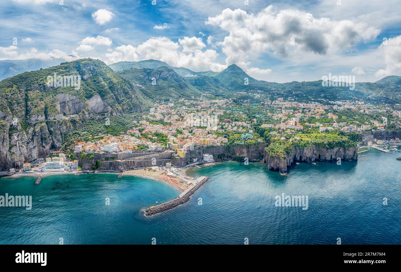 Aerial view of Sorrento city, amalfi coast, Italy Stock Photo - Alamy