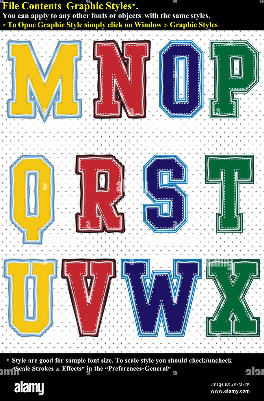 File Contents Graphic Styles* You can apply to any other fonts or ...