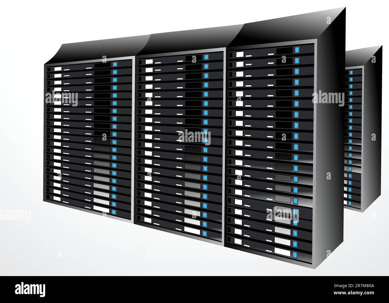 Abstract Data Server Station Vector Illustration Stock Vector Image And Art Alamy