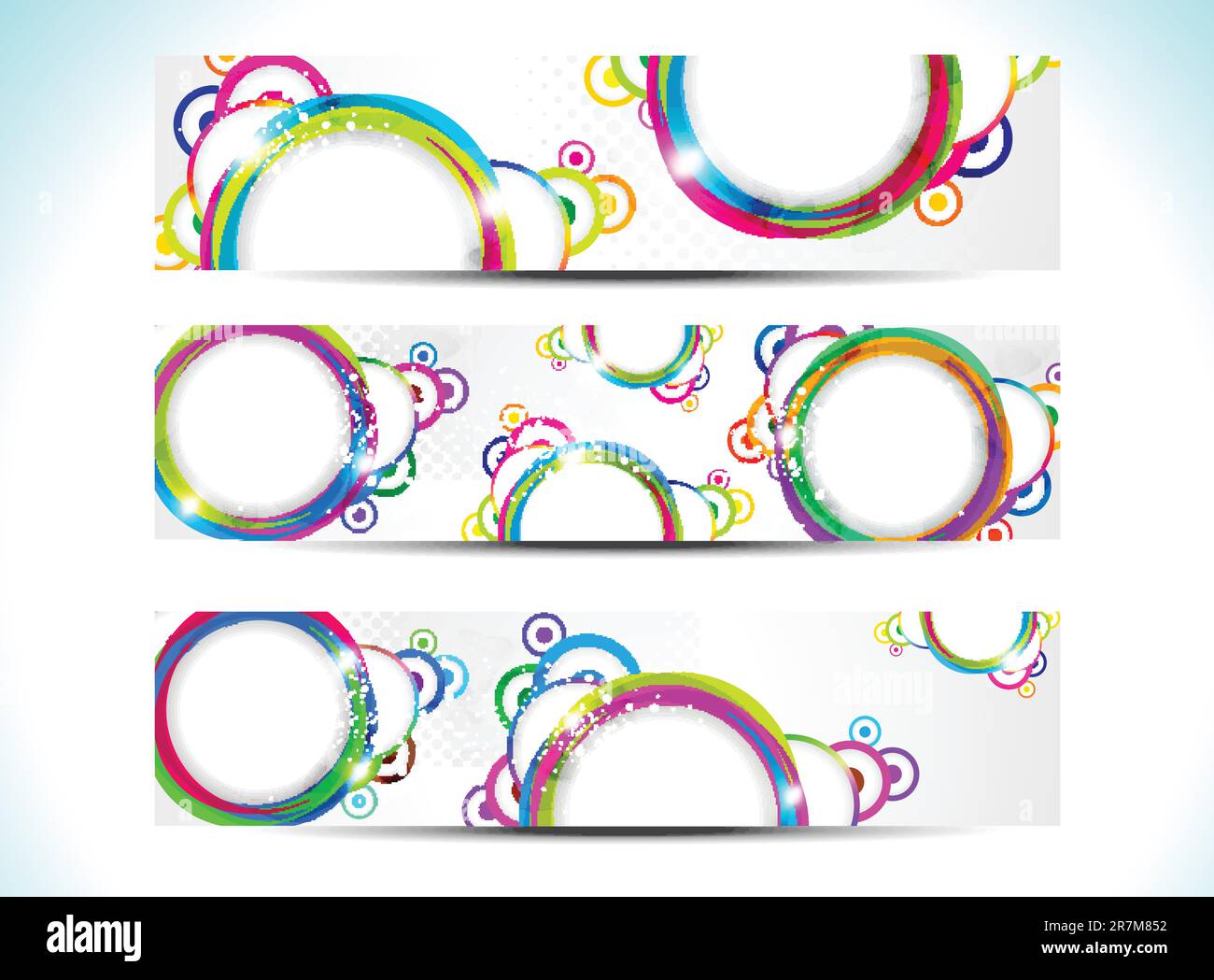abstract colorful web banner vector illustration Stock Vector Image ...