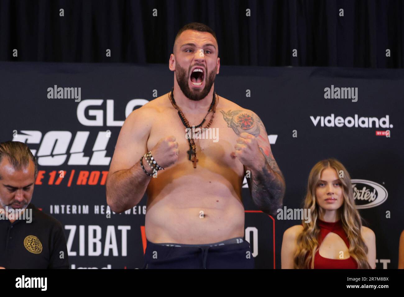 Rotterdam, Netherlands. 16th June, 2023. Croatian kickboxer Antonio ...