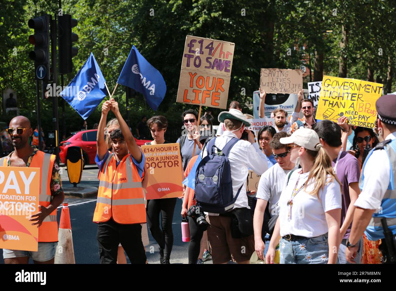 London, UK. 16 June 2023. Junior Doctors from the British Medical ...