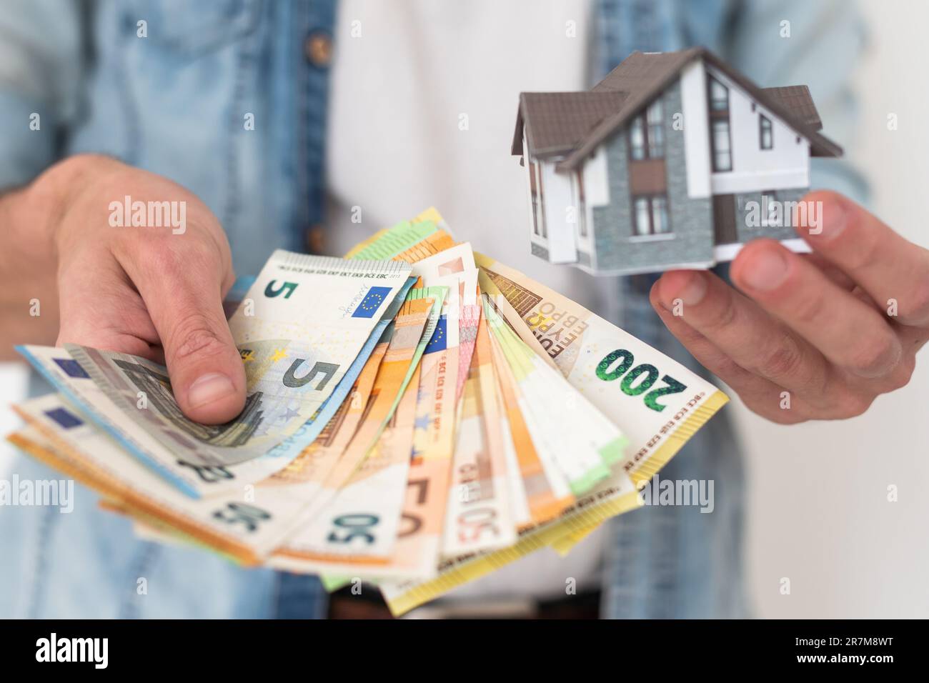 Building money and costs that arise when building a house Stock Photo ...