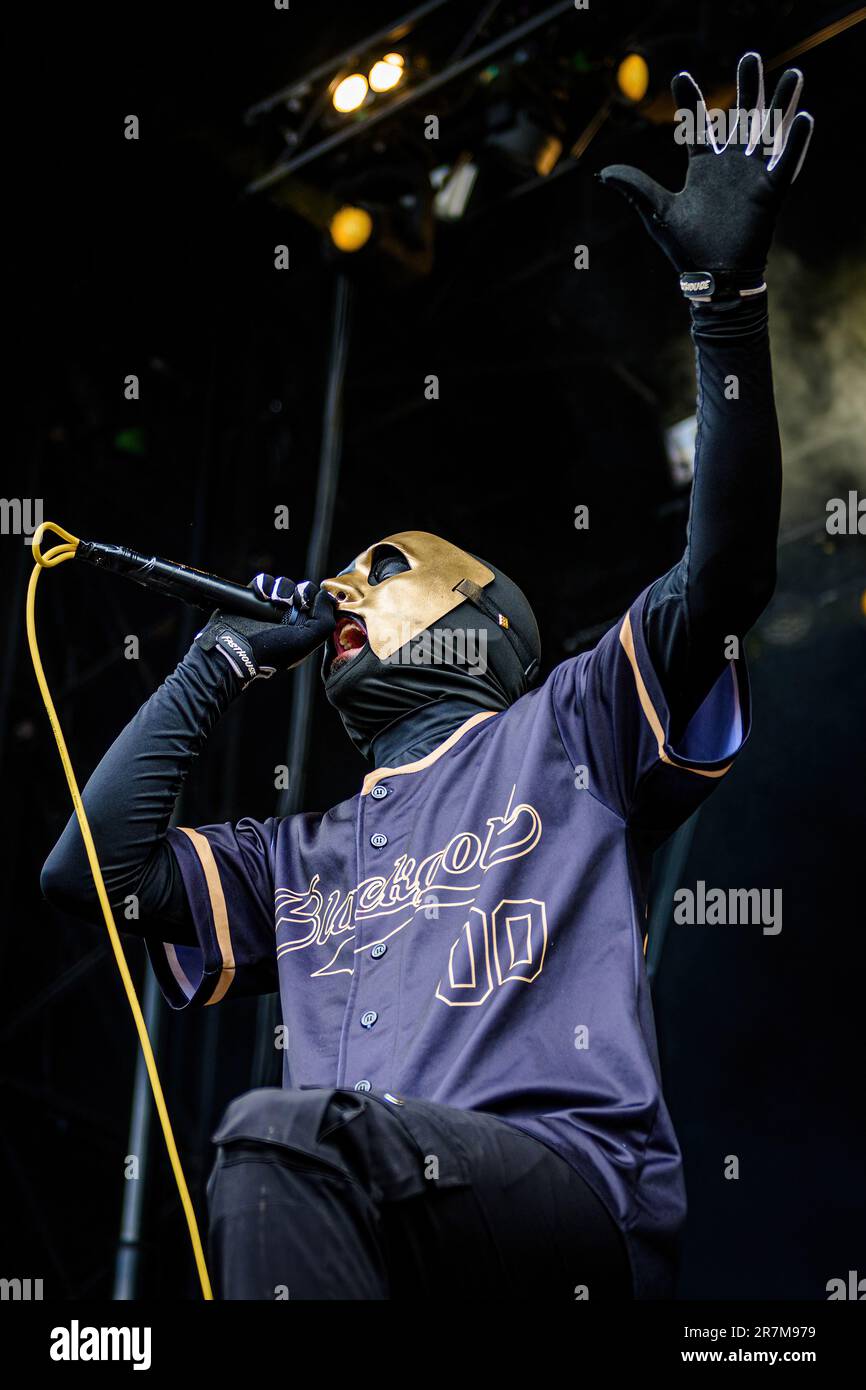 Copenhagen, Denmark. 15th June, 2023. The mysteriously masked British ...