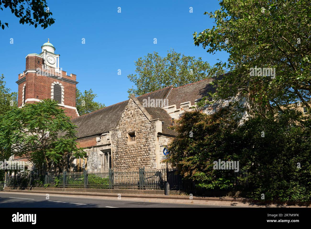 The ancient church of St Mary and Holy Trinity at Bow, East London UK ...