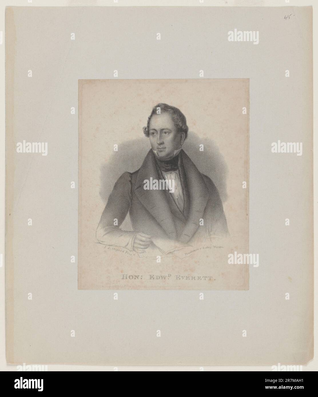 Edward Everett 1833 Stock Photo - Alamy