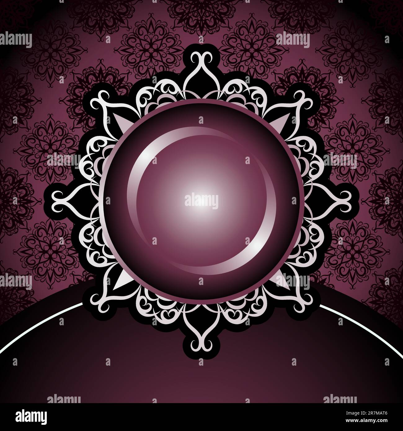 Damask drape Stock Vector Images - Alamy