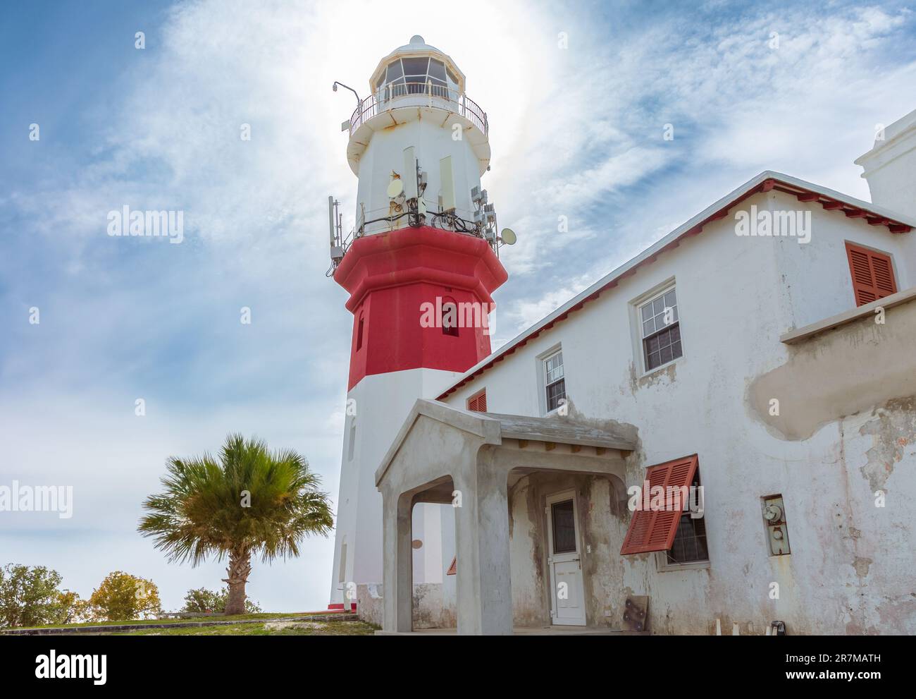 St. David's Lighthouse, an active 19th century lighthouse, is located ...