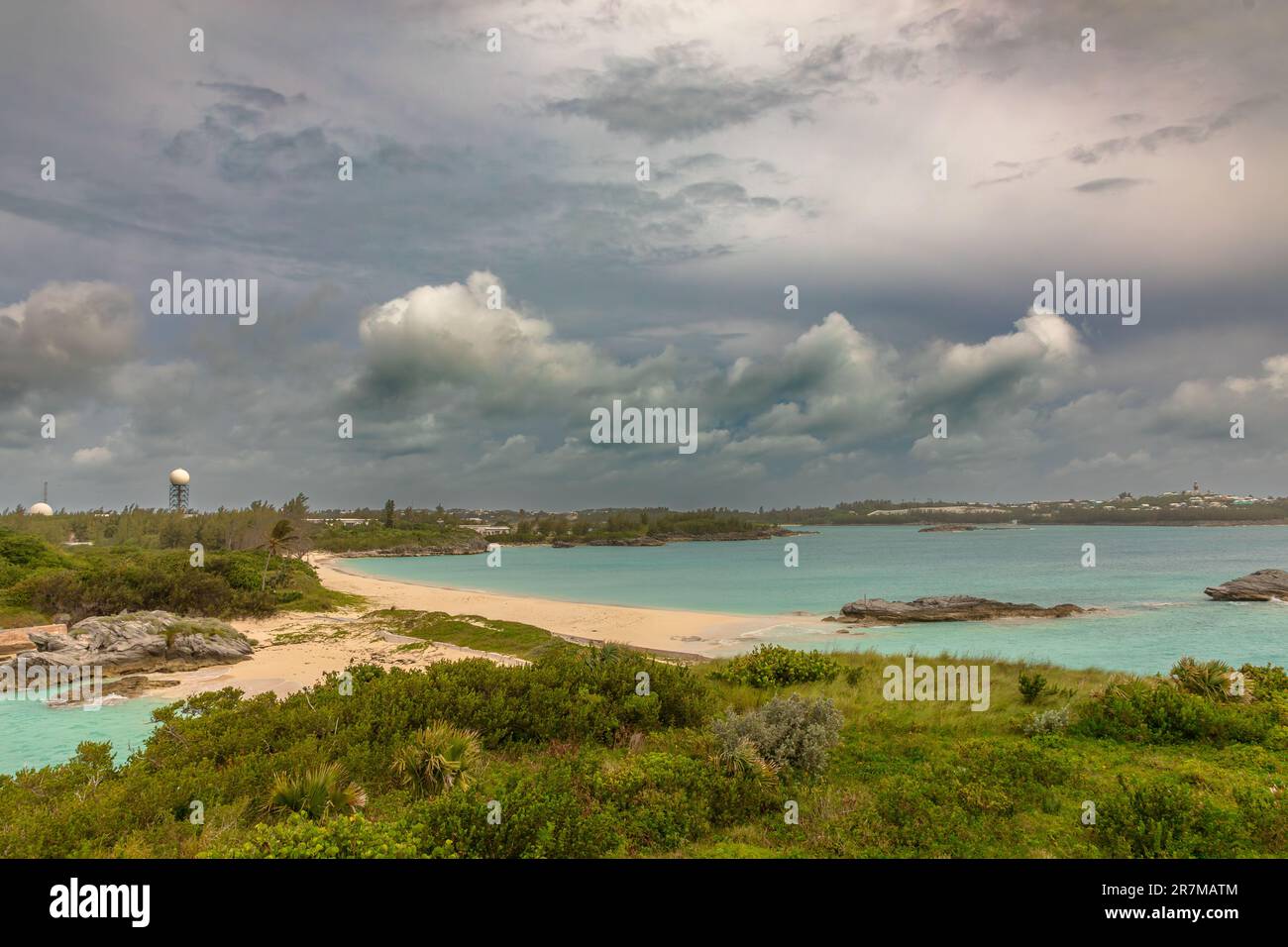 The calm, shallow waters of Clearwater Beach and Turtle Bay are seen ...