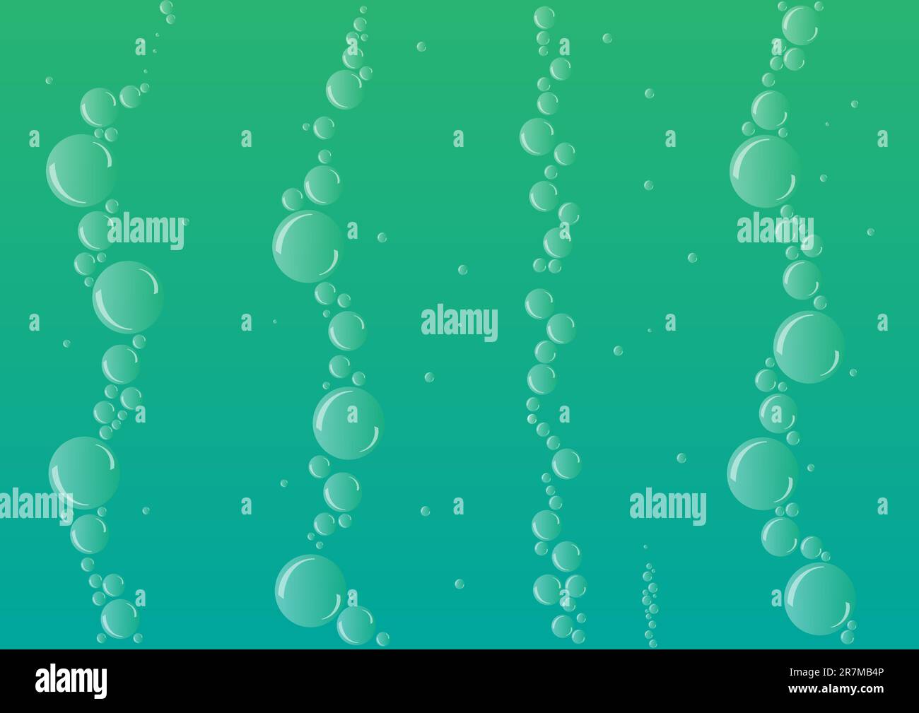 Bubbles float on blue gradient hi-res stock photography and images - Alamy