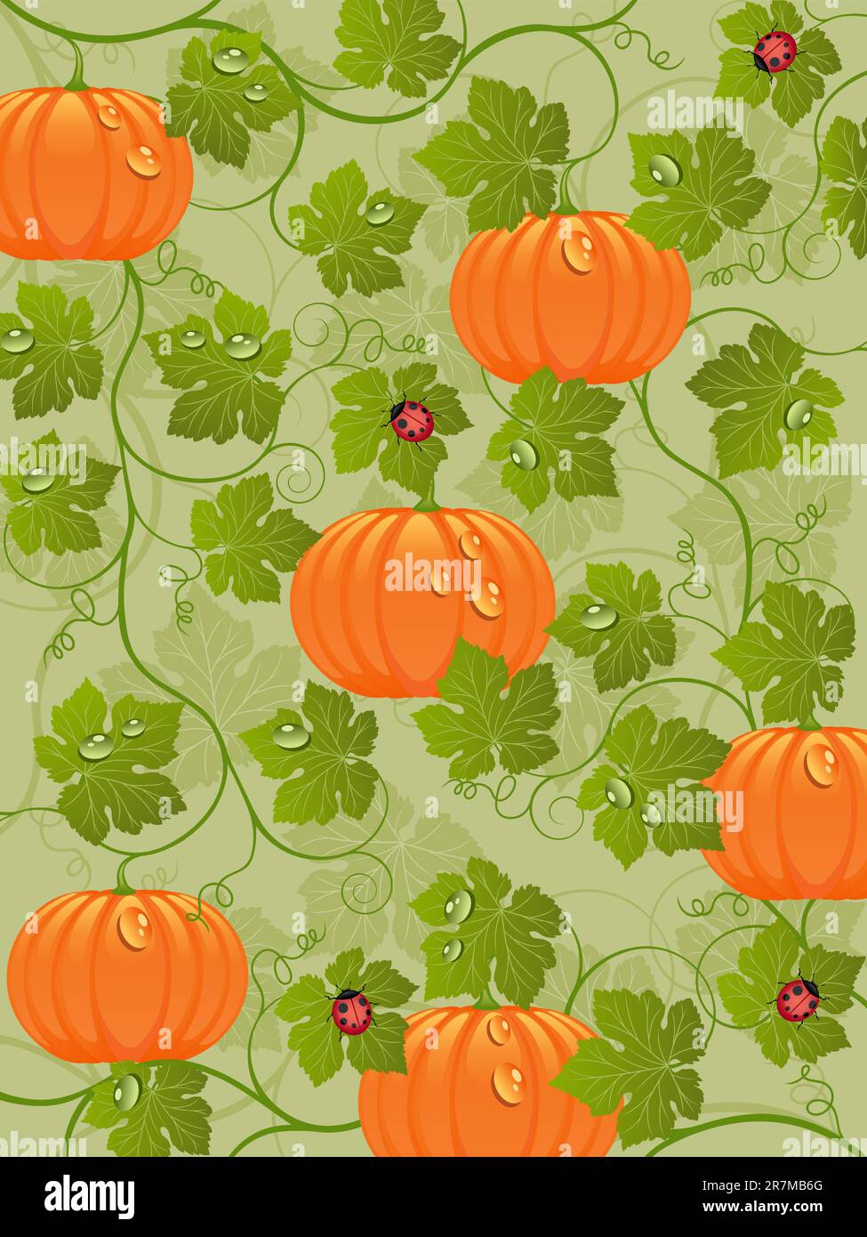 Abstract background with a pumpkin. Vector illustration Stock Vector ...