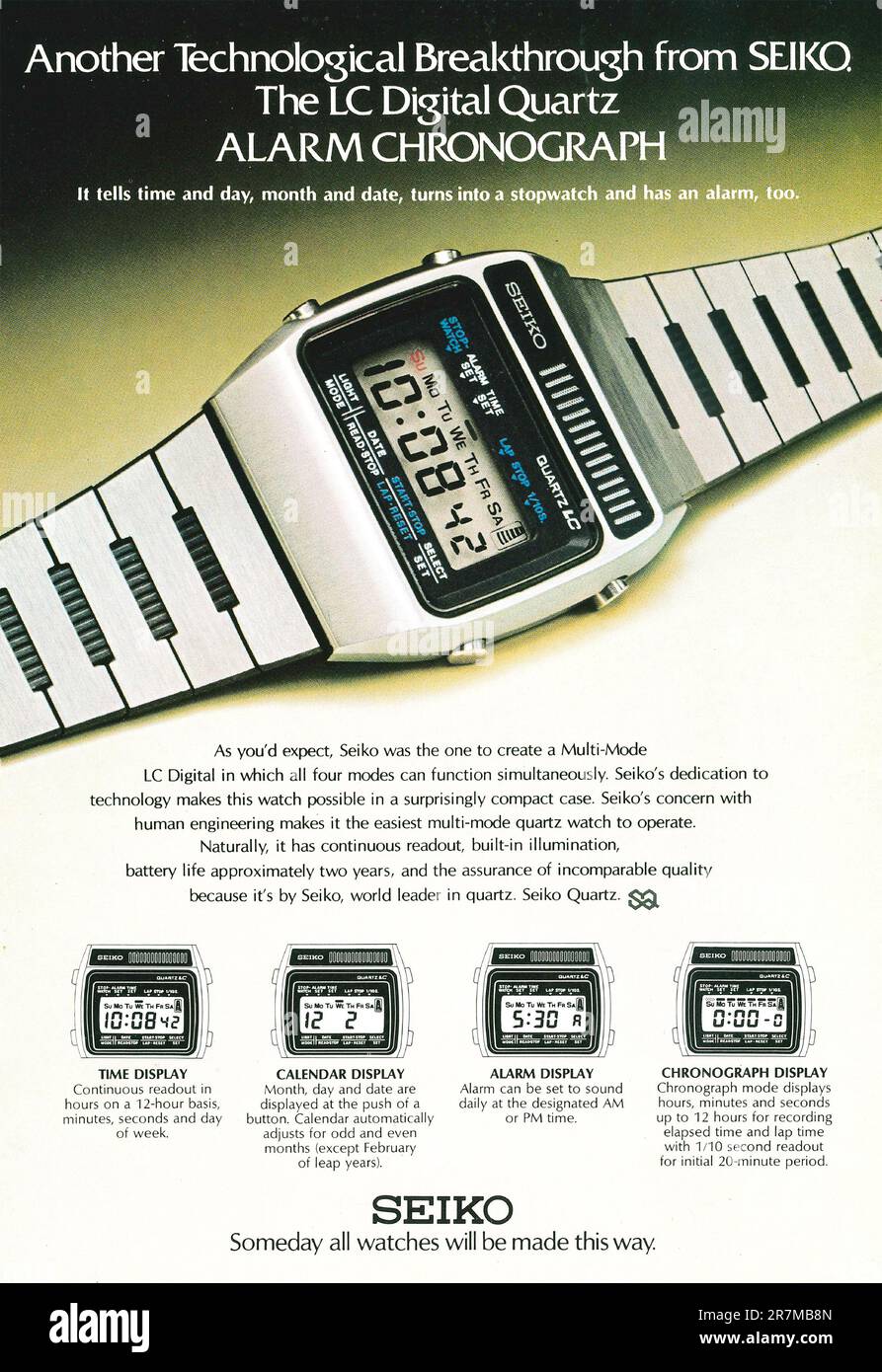 Seiko lc digital quartz alarm cronograph hi-res stock photography and ...