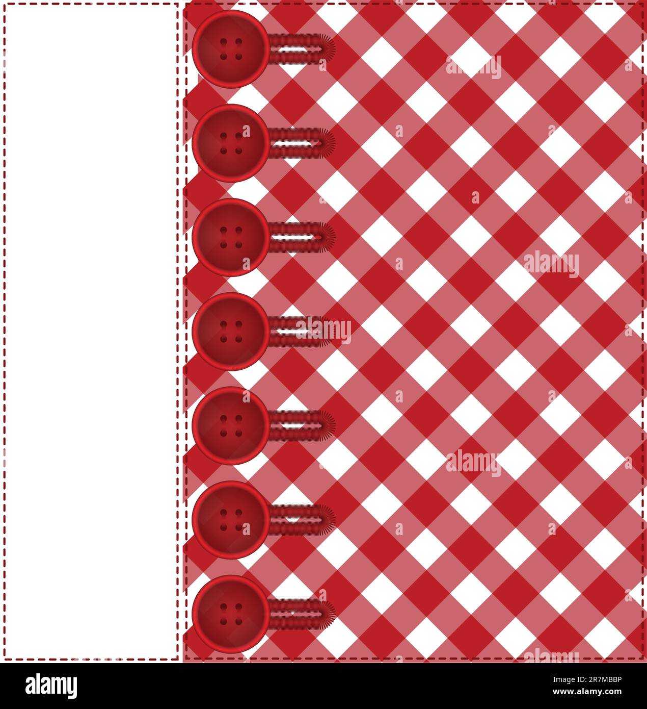 white and red checkered background with lots of buttons Stock Vector ...