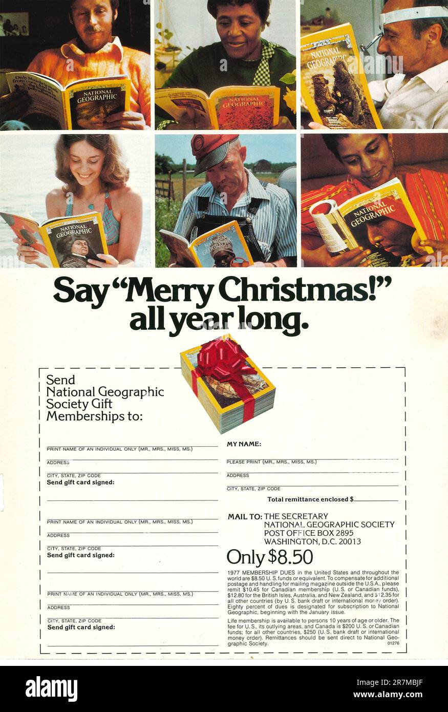 National Geographic Society Gift Membership, Christmas gift advert in a ...