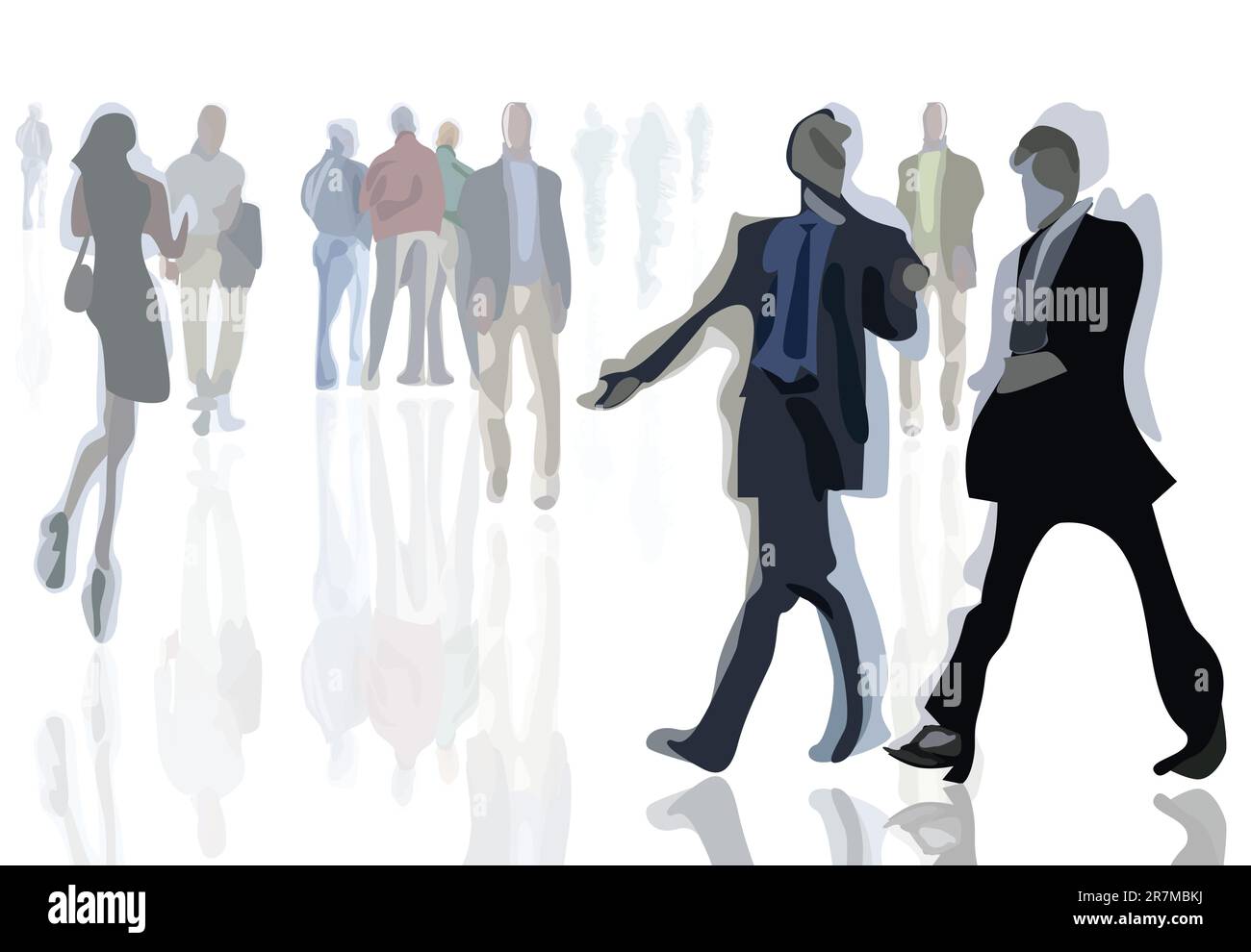 Human network city people Stock Vector Images - Alamy