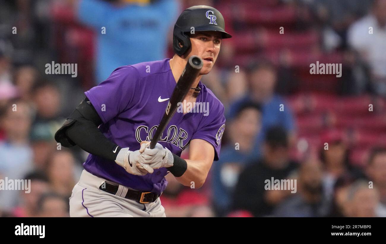 Colorado Rockies' Ryan McMahon during a baseball game at Fenway Park ...