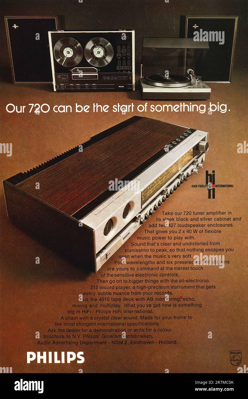 Philips 720 tuner amplifier hi-res stock photography and images - Alamy