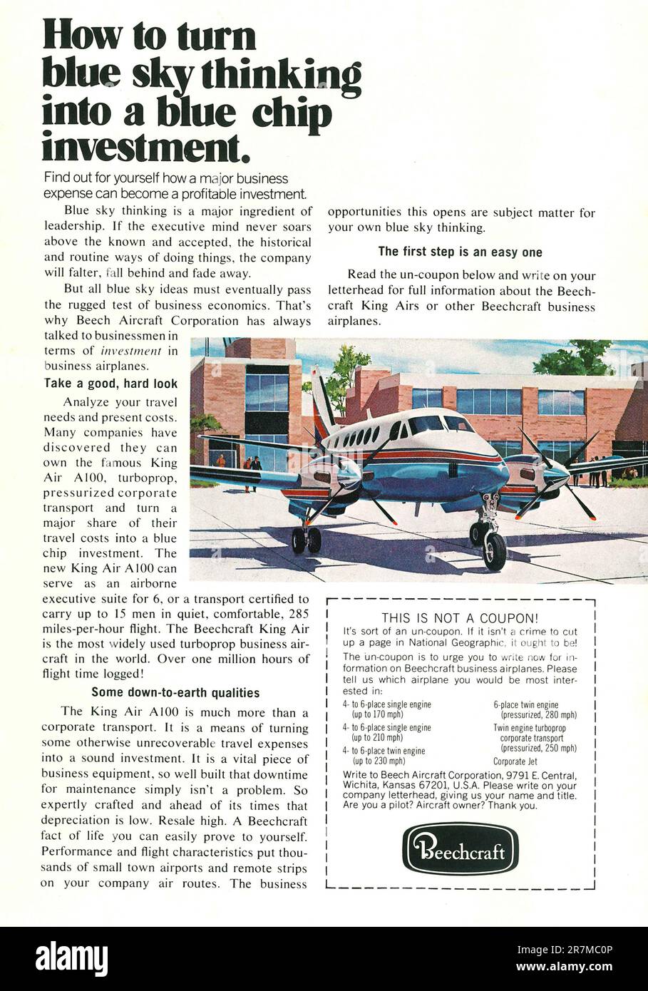 Beechcraft King Air private jet, executive jets advertisement placed ...