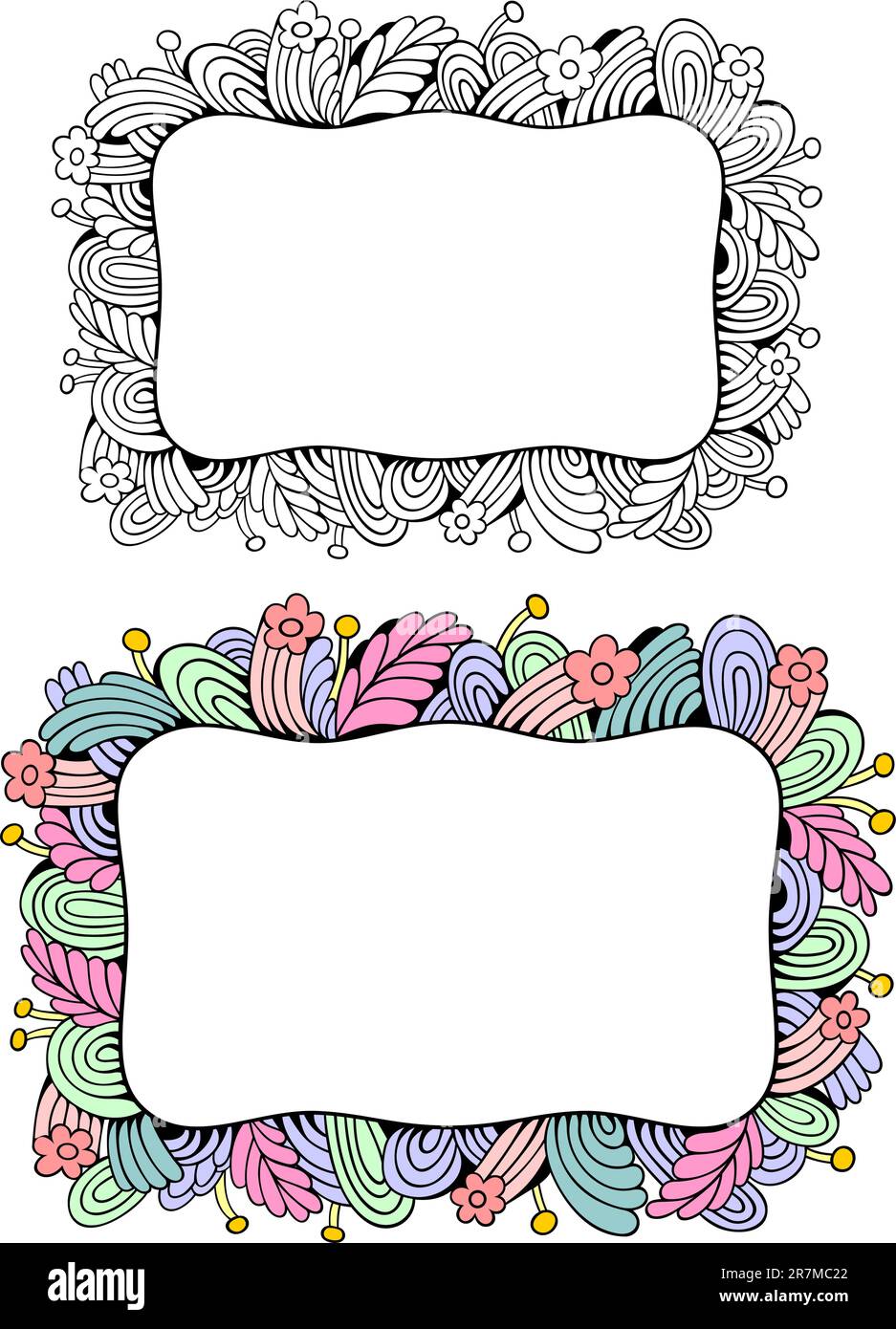 Elegance frames on white Stock Vector Image & Art - Alamy