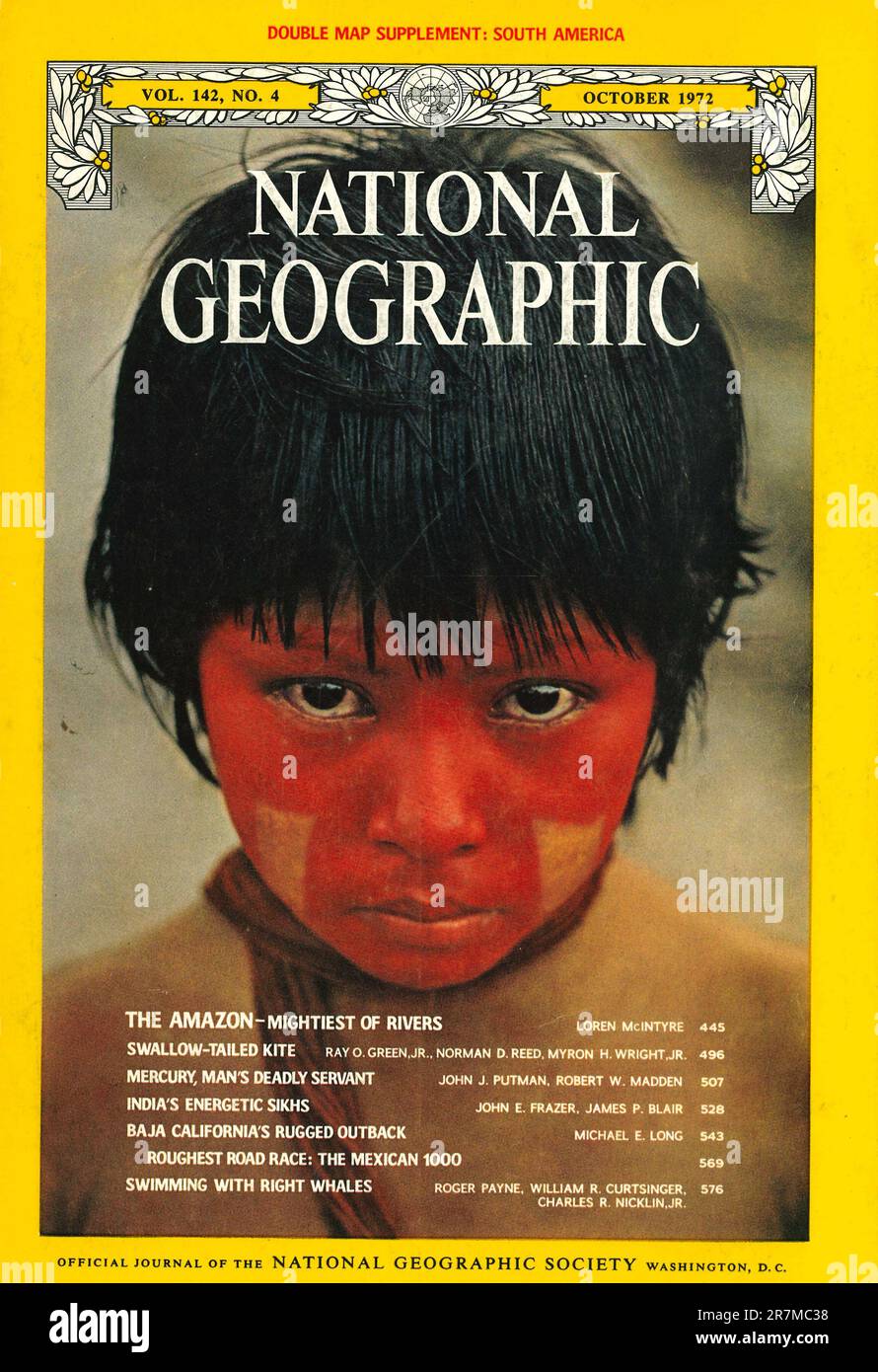 National Geographic magazine cover October 1972 Stock Photo - Alamy