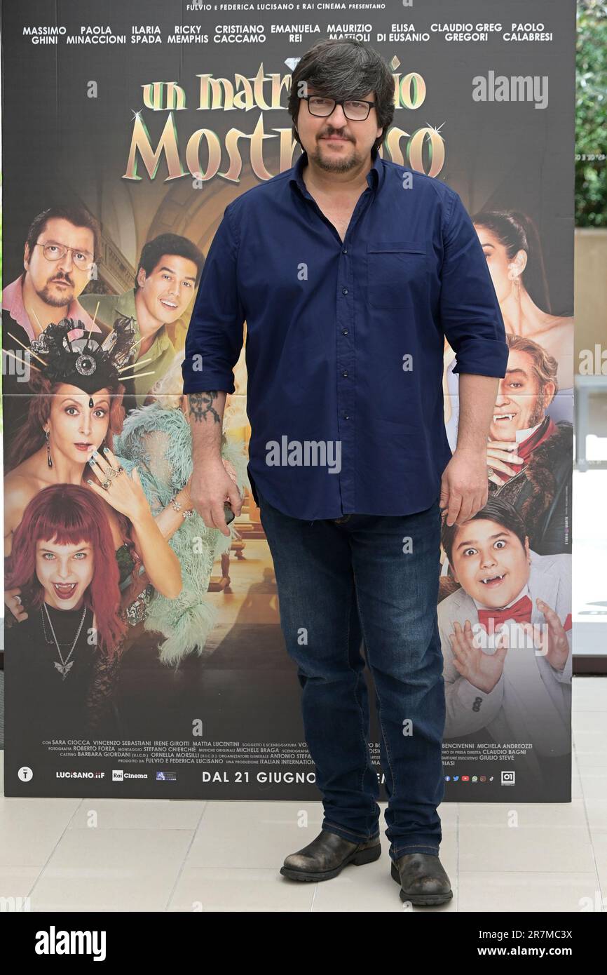 Rome, Italy. 16th June, 2023. Ricky Memphis attends the photocall of ...