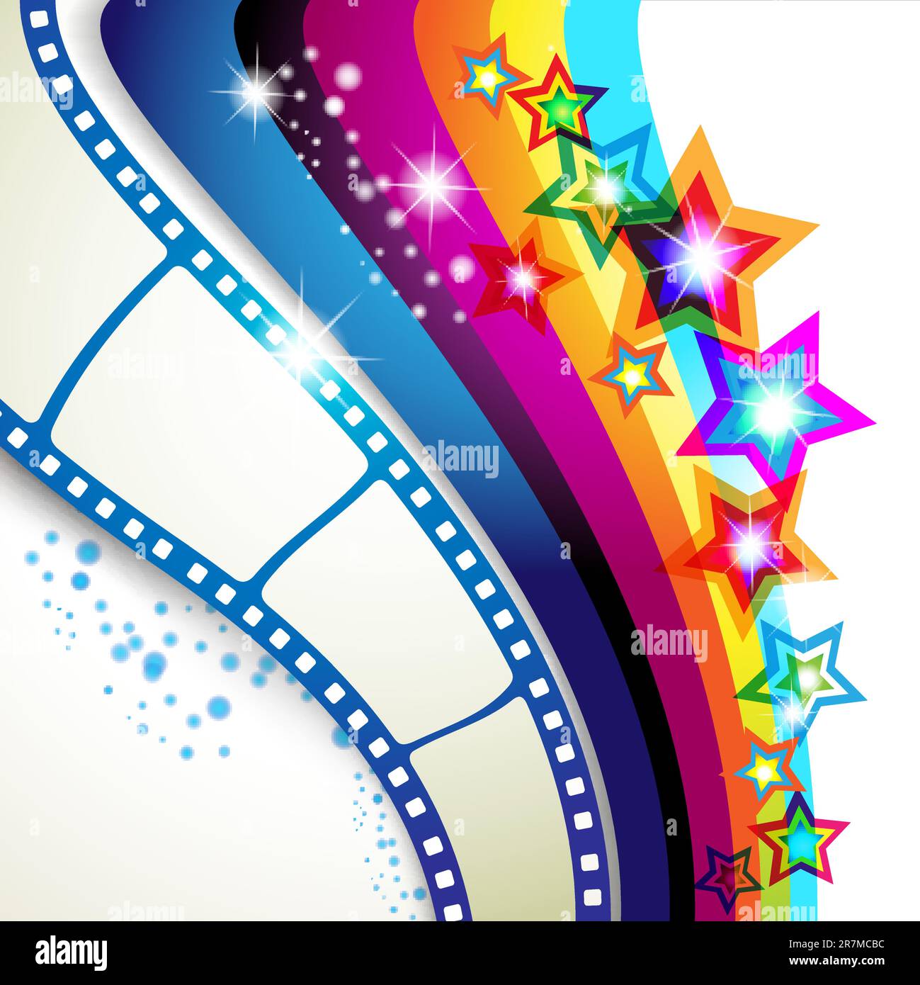 Film frames over colorful background Stock Vector Image & Art - Alamy