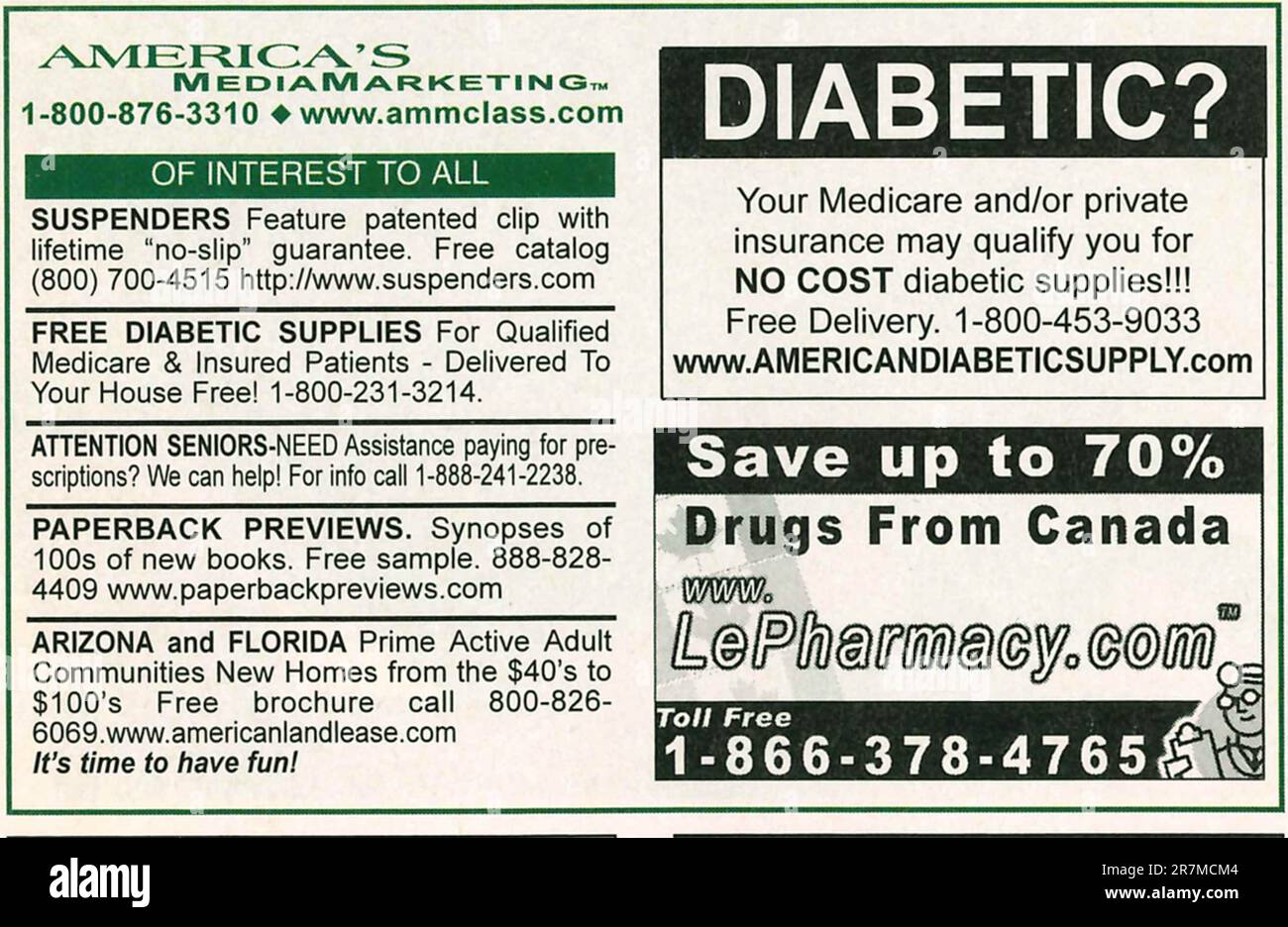 Medications ads hi-res stock photography and images - Alamy