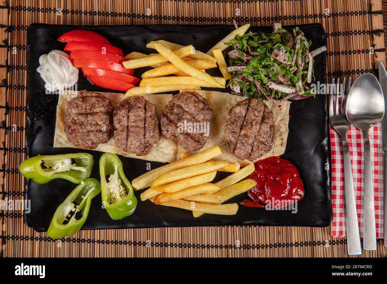 Turkish meatball traditional kofte. Spicy meatballs Kebab or Kebap ...