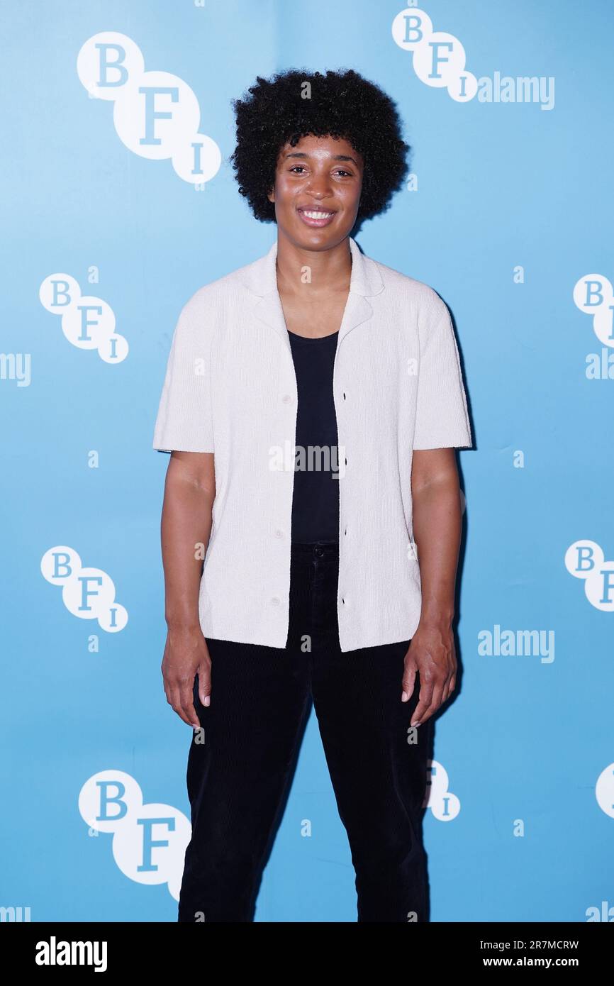 Dionne Edwards arrives for a special preview of Pretty Red Dress, at ...